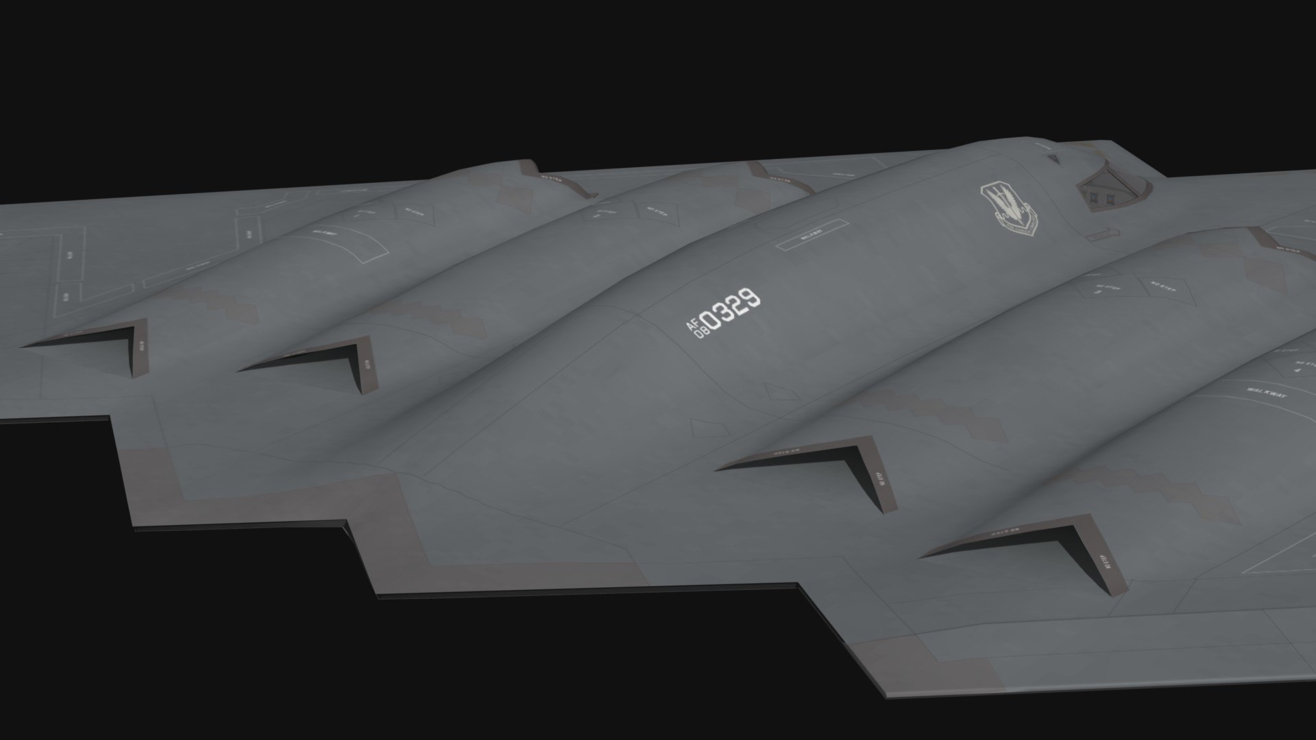 3D B2 Four Engines - TurboSquid 1999807