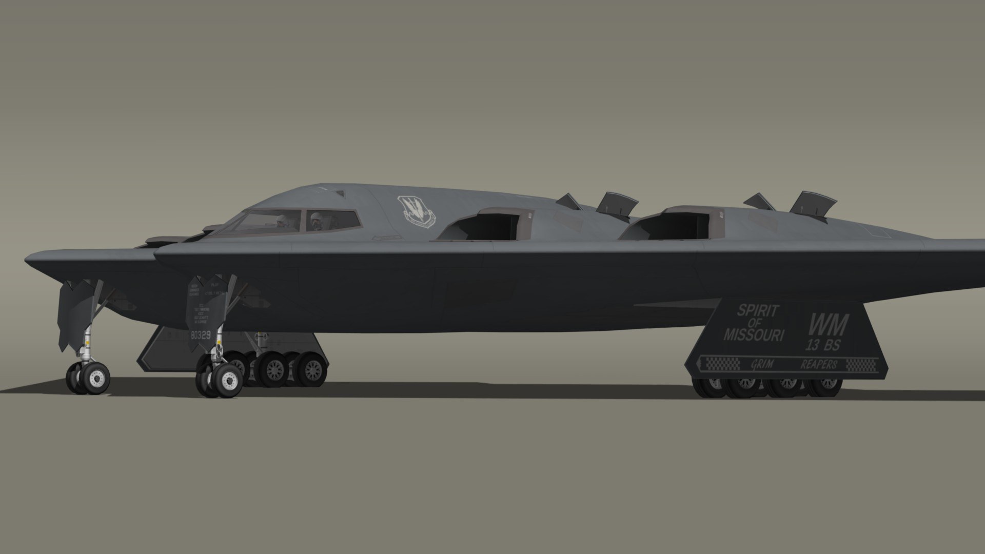 3D B2 Four Engines - TurboSquid 1999807