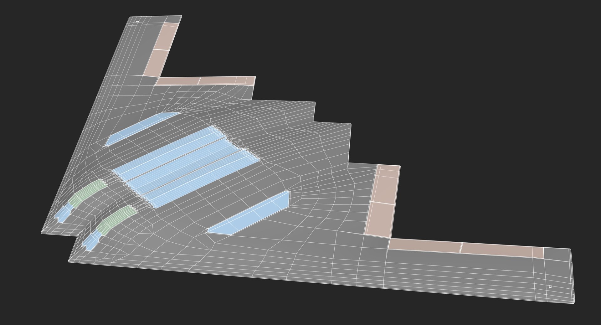 3D B2 Four Engines - TurboSquid 1999807