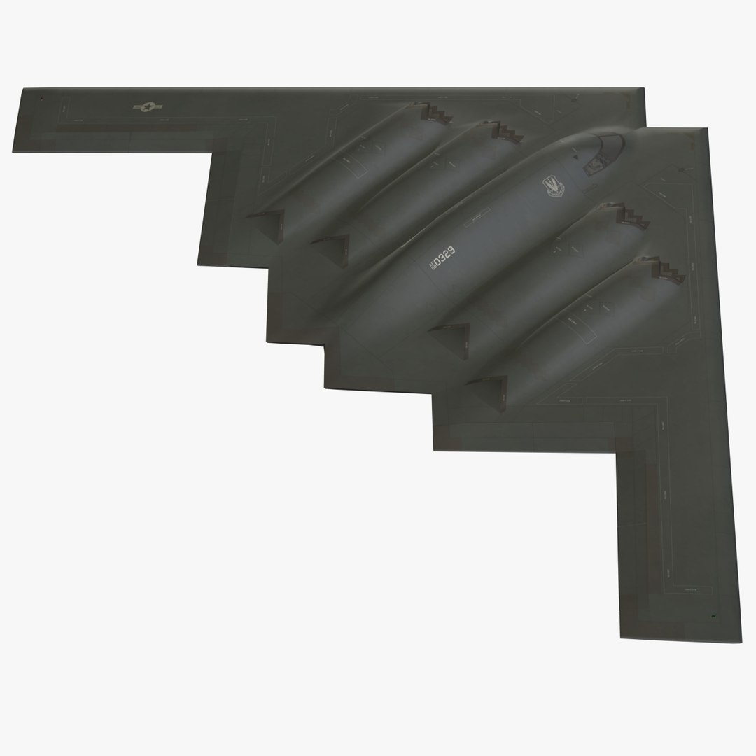 3D B2 four engines - TurboSquid 1999807