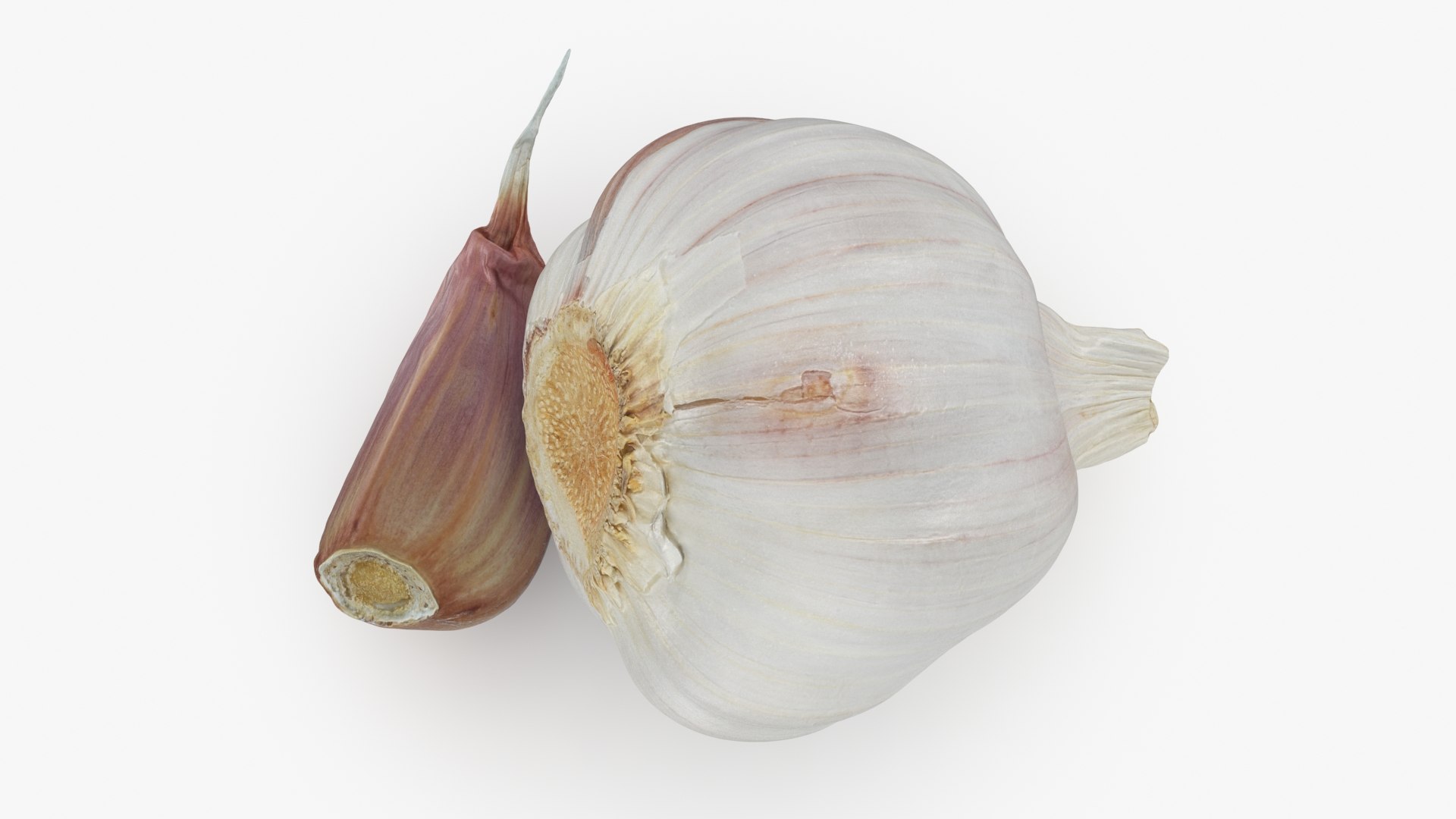 3D Garlic Pose 2 Model - TurboSquid 2281724