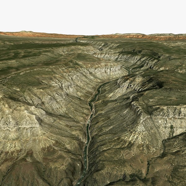 modelo 3d Cañón Wind River Estado de Wyoming EE. UU. - TurboSquid 2270912
