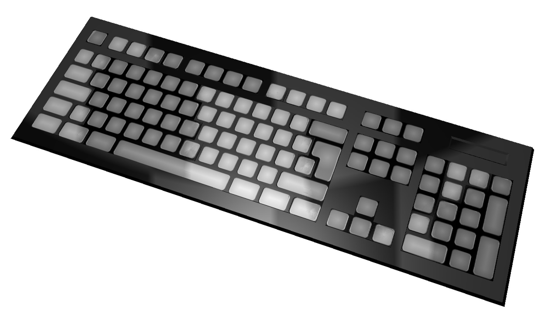 Qwerty Keyboard 3d Model