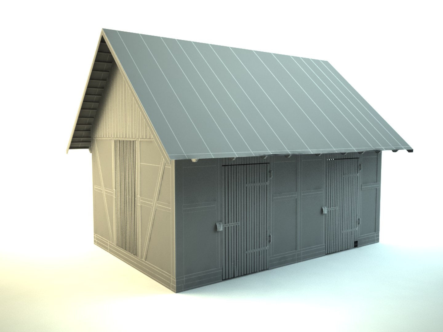 3d Barn Model