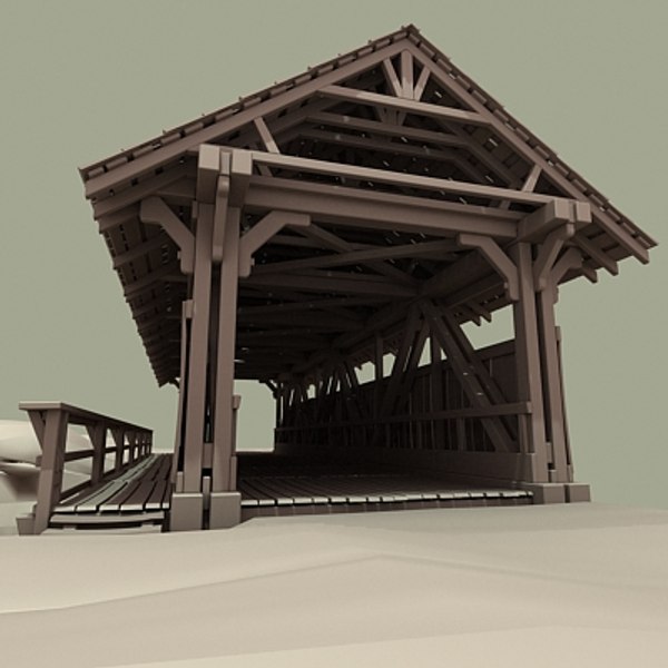 Covered Bridge 3D Models for Download | TurboSquid