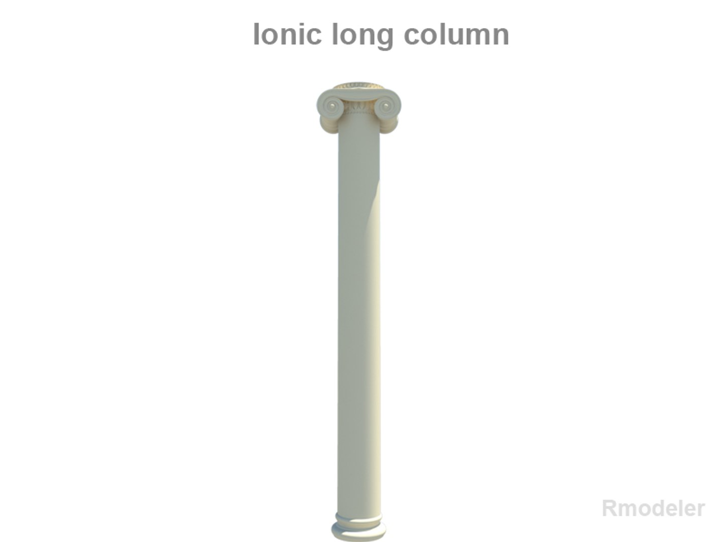 3d model ionic column