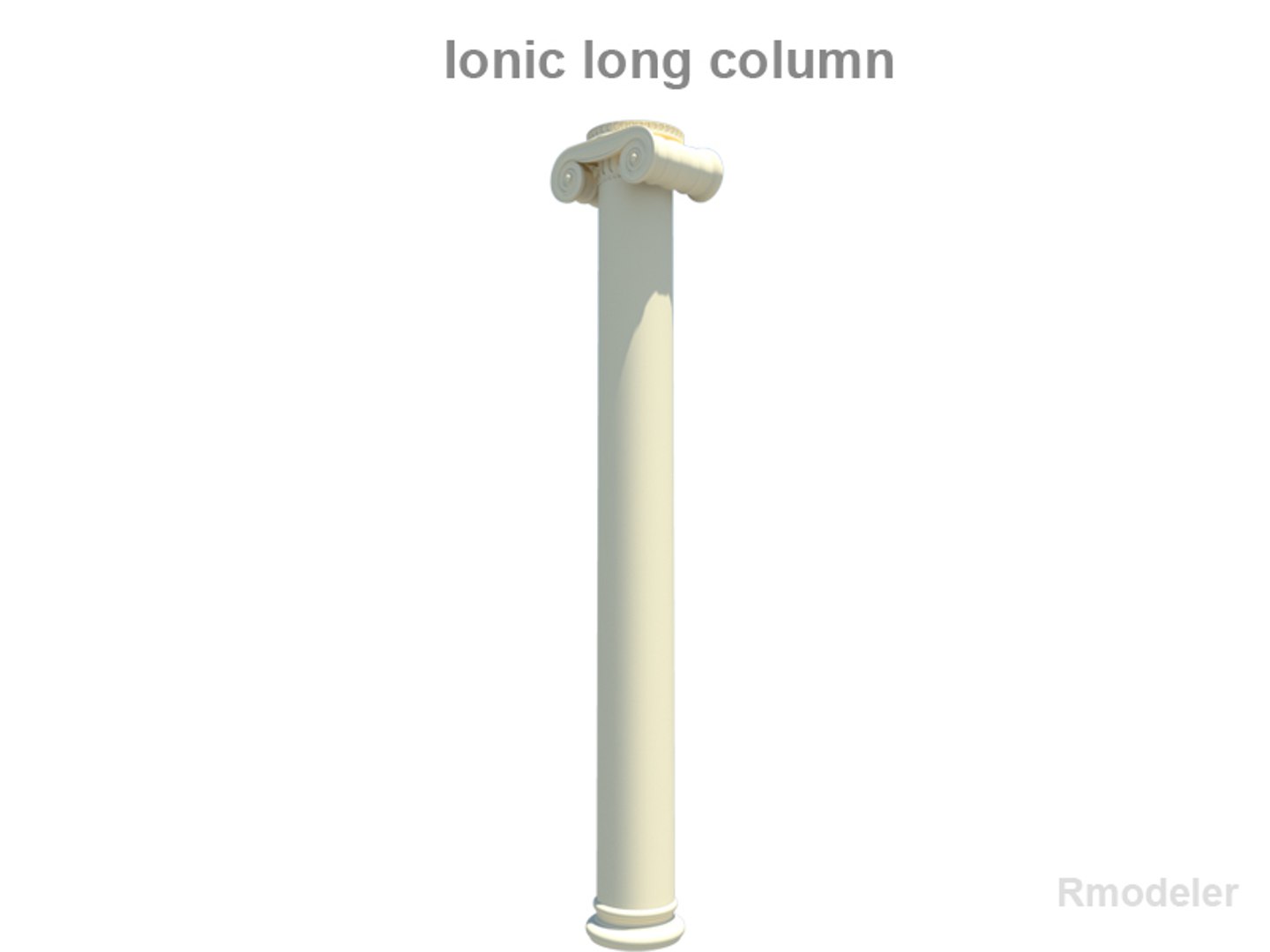 3d model ionic column