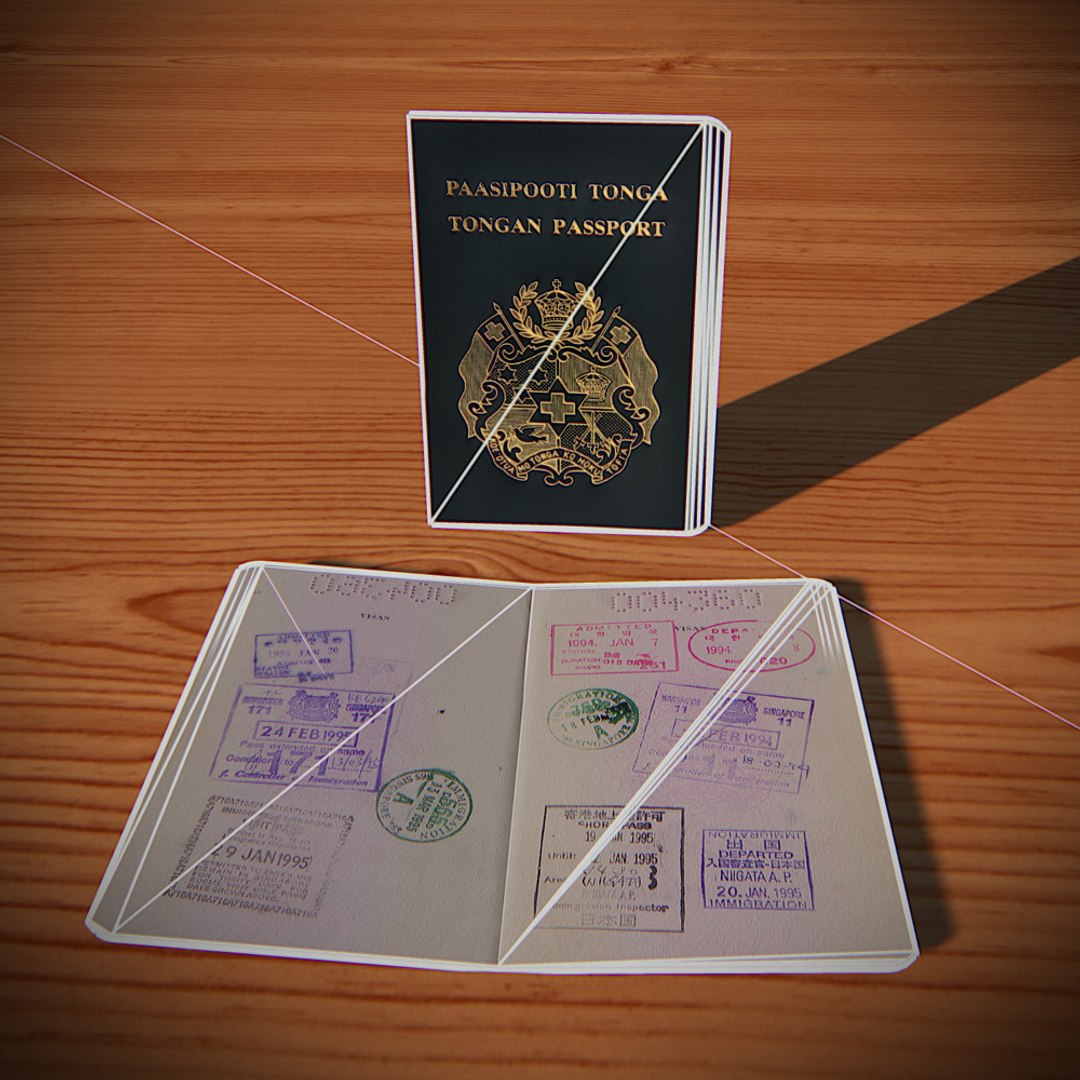Blender Tongan Passport