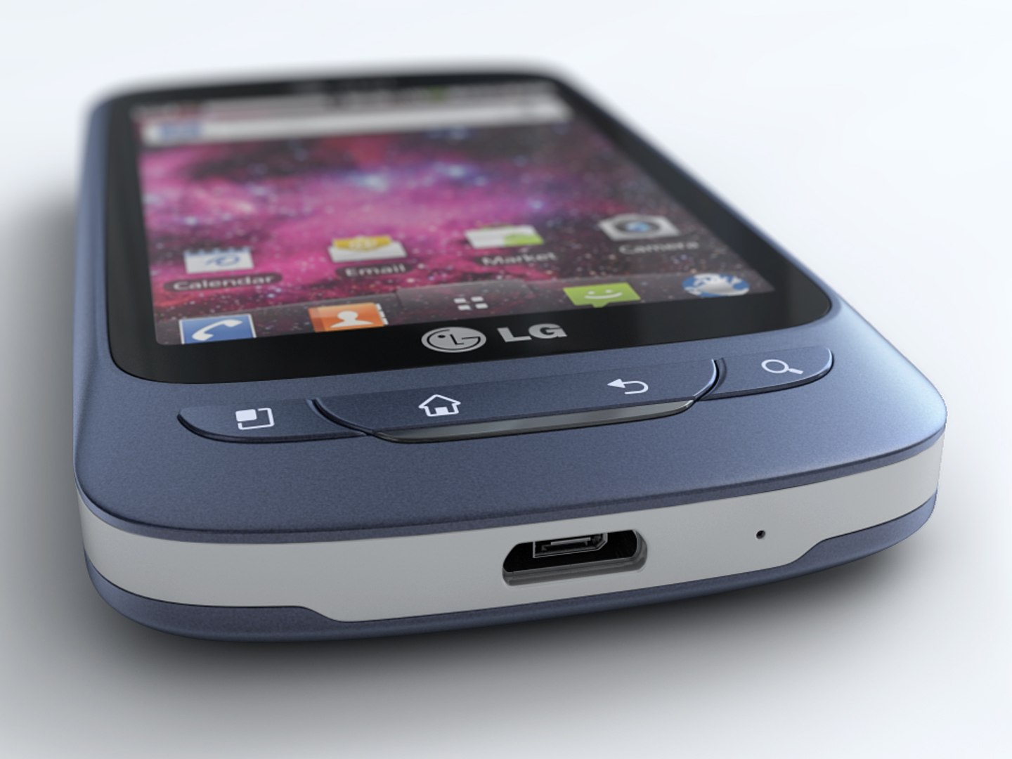 Lg Phoenix Mobile Phone 3d Obj