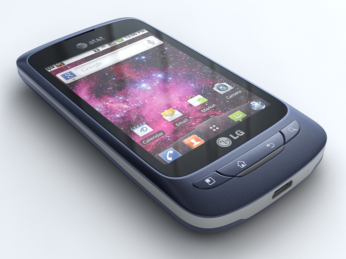 Lg Phoenix Mobile Phone 3d Obj