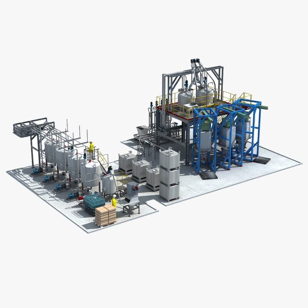 Petroleum Refinery 3D Models for Download | TurboSquid