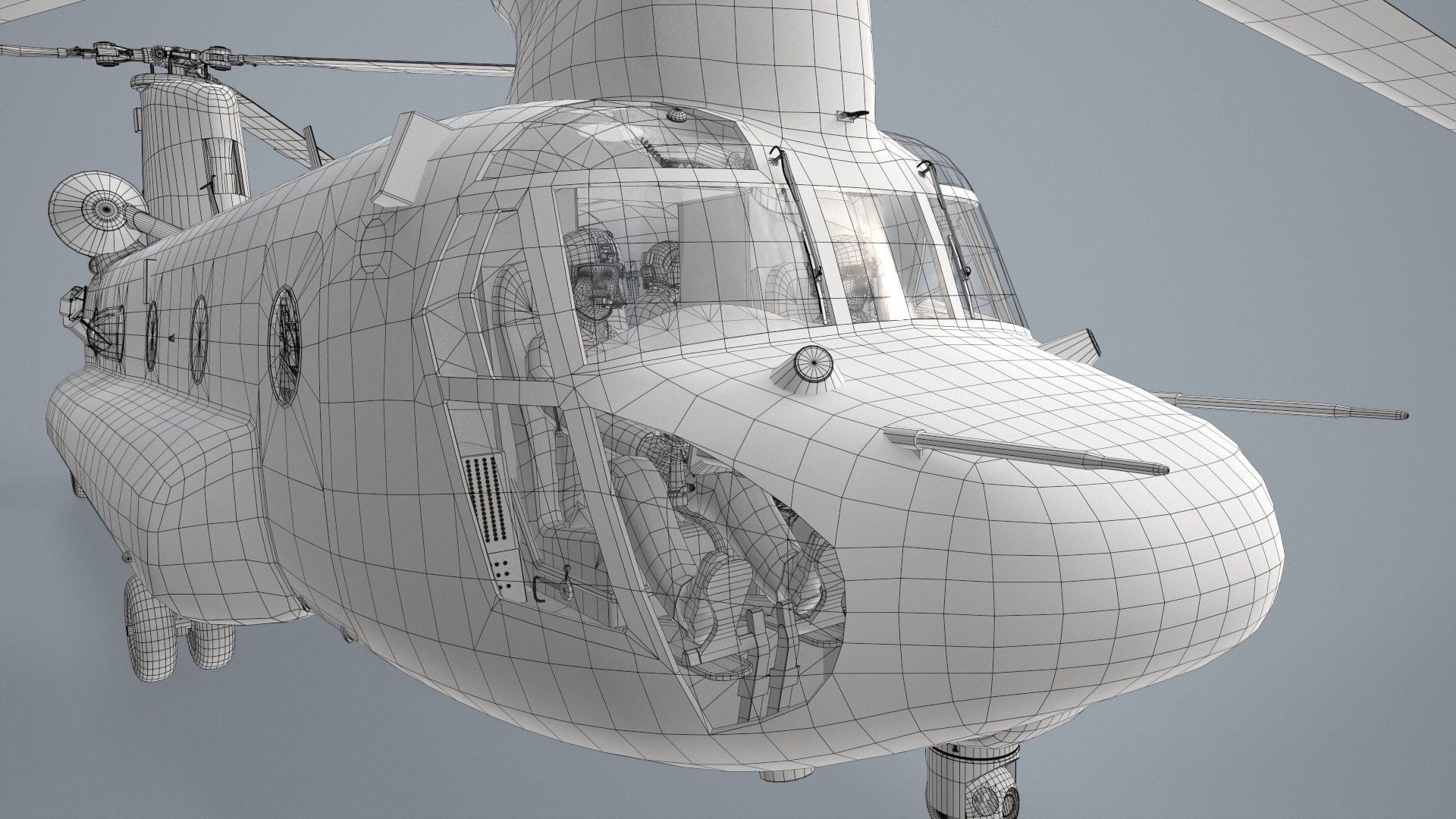 3D CH-47 Chinook RCAF Basic Animation - TurboSquid 2170251