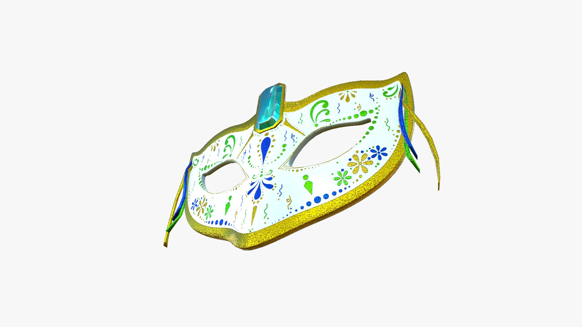 3D Carnival Mask E03 Brazilian - Costume Character Design model ...