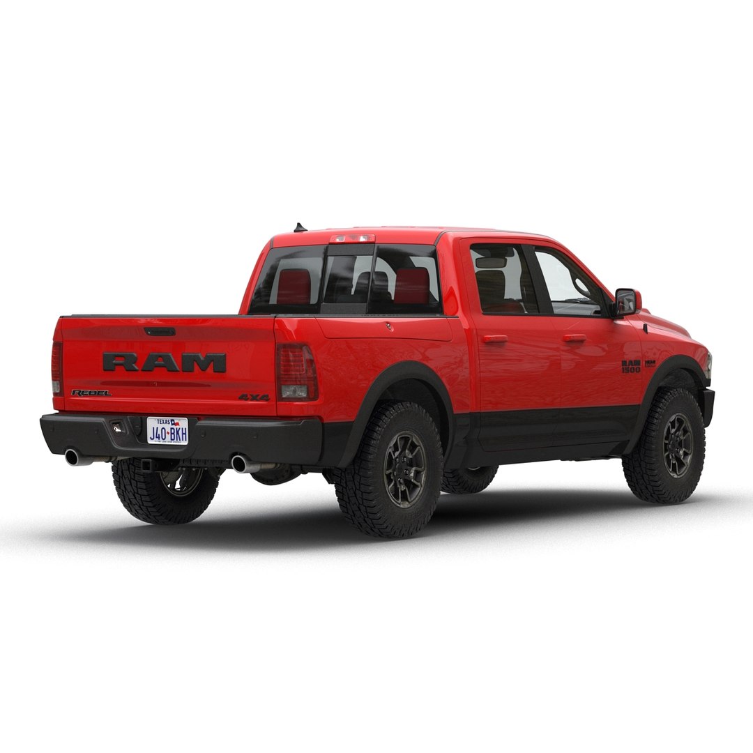 dodge ram rebel 2016 3d model