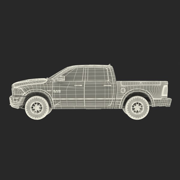 dodge ram rebel 2016 3d model