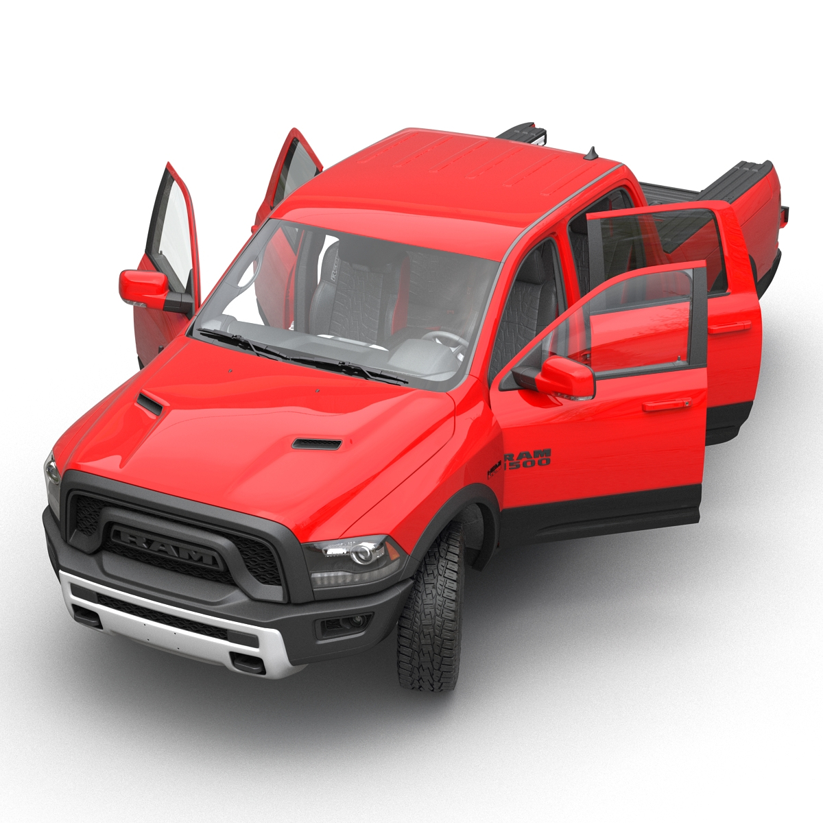 dodge ram rebel 2016 3d model