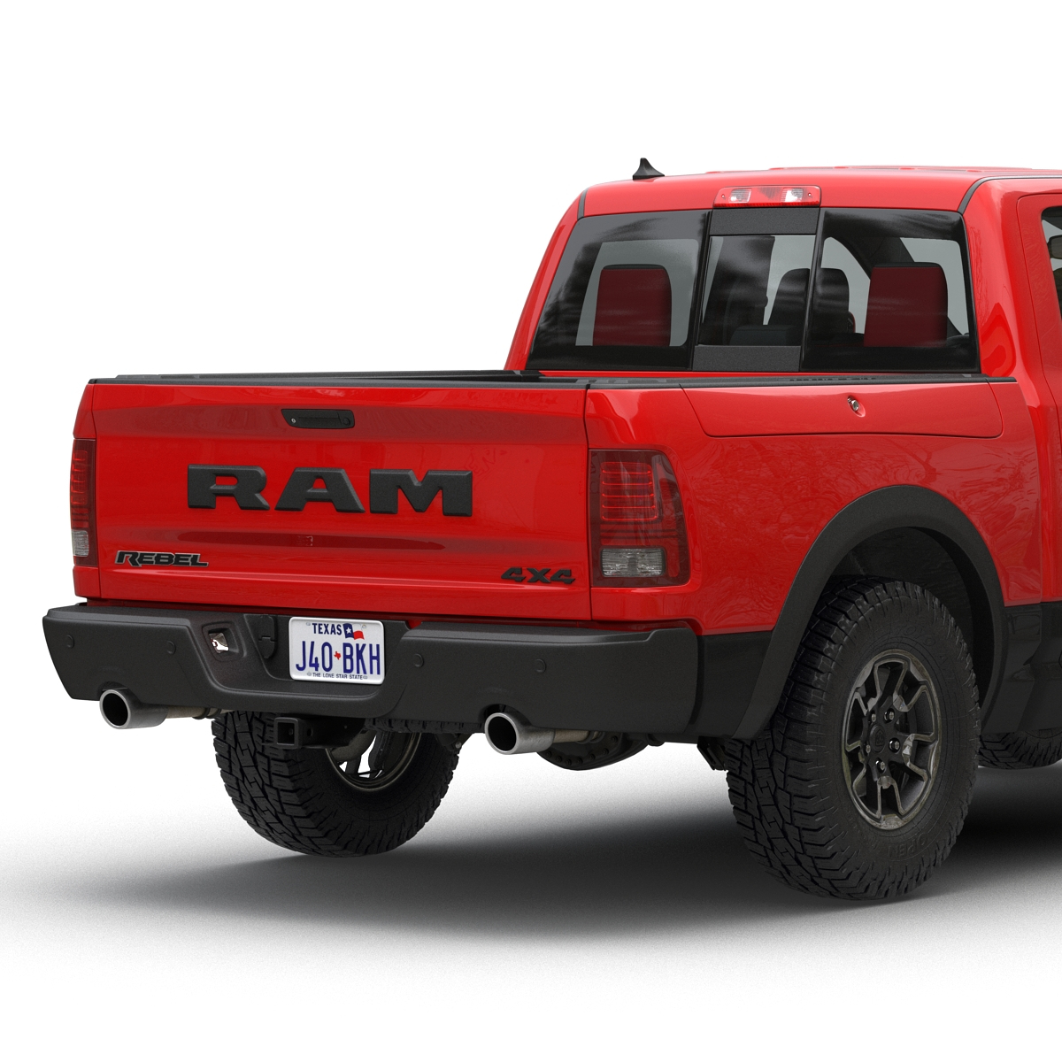 dodge ram rebel 2016 3d model