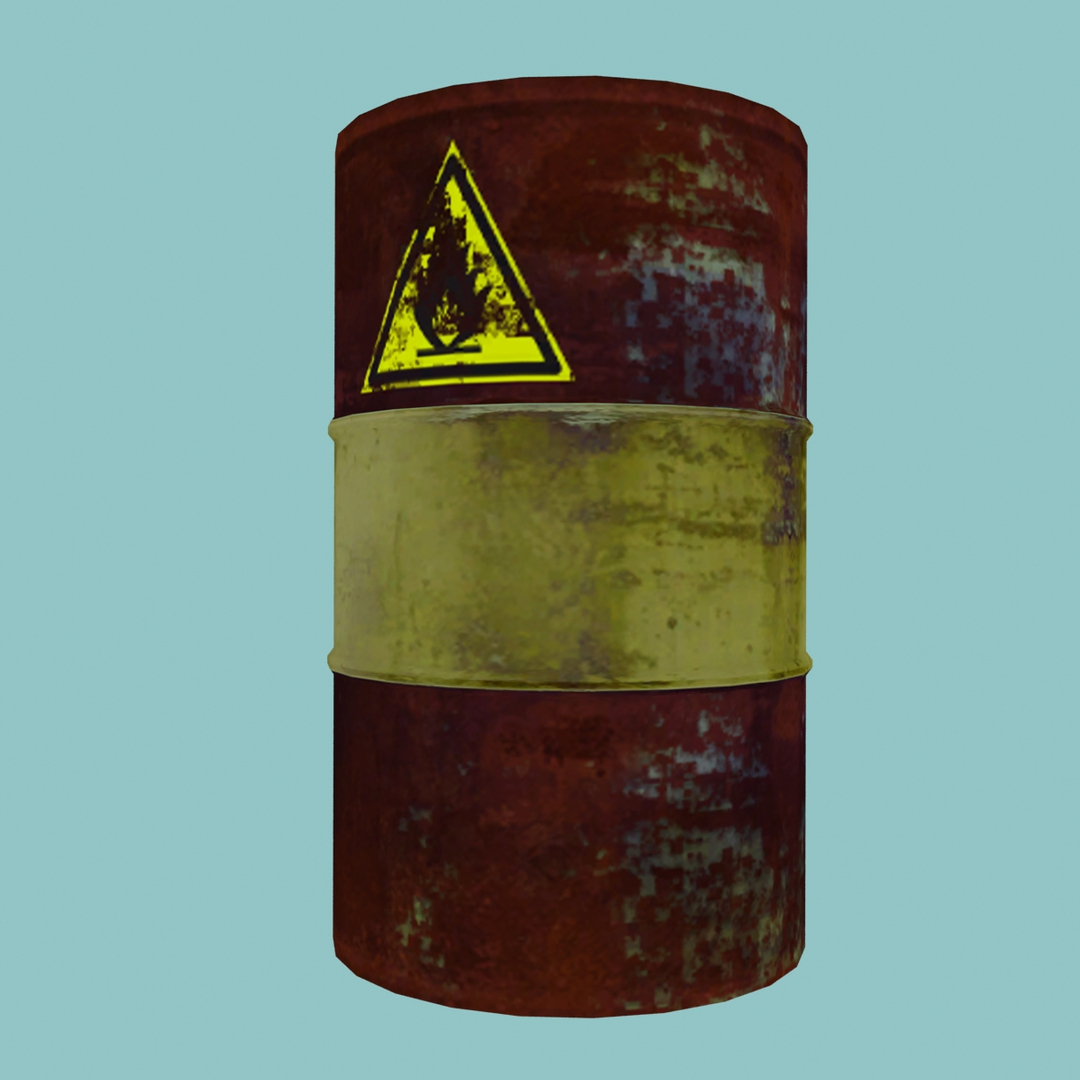 3d Model Rusty Barrel Ready Games