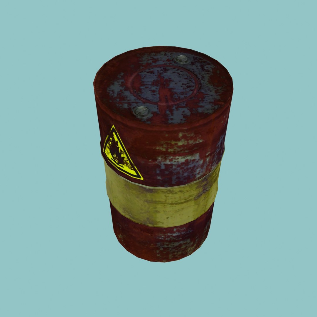 3d Model Rusty Barrel Ready Games