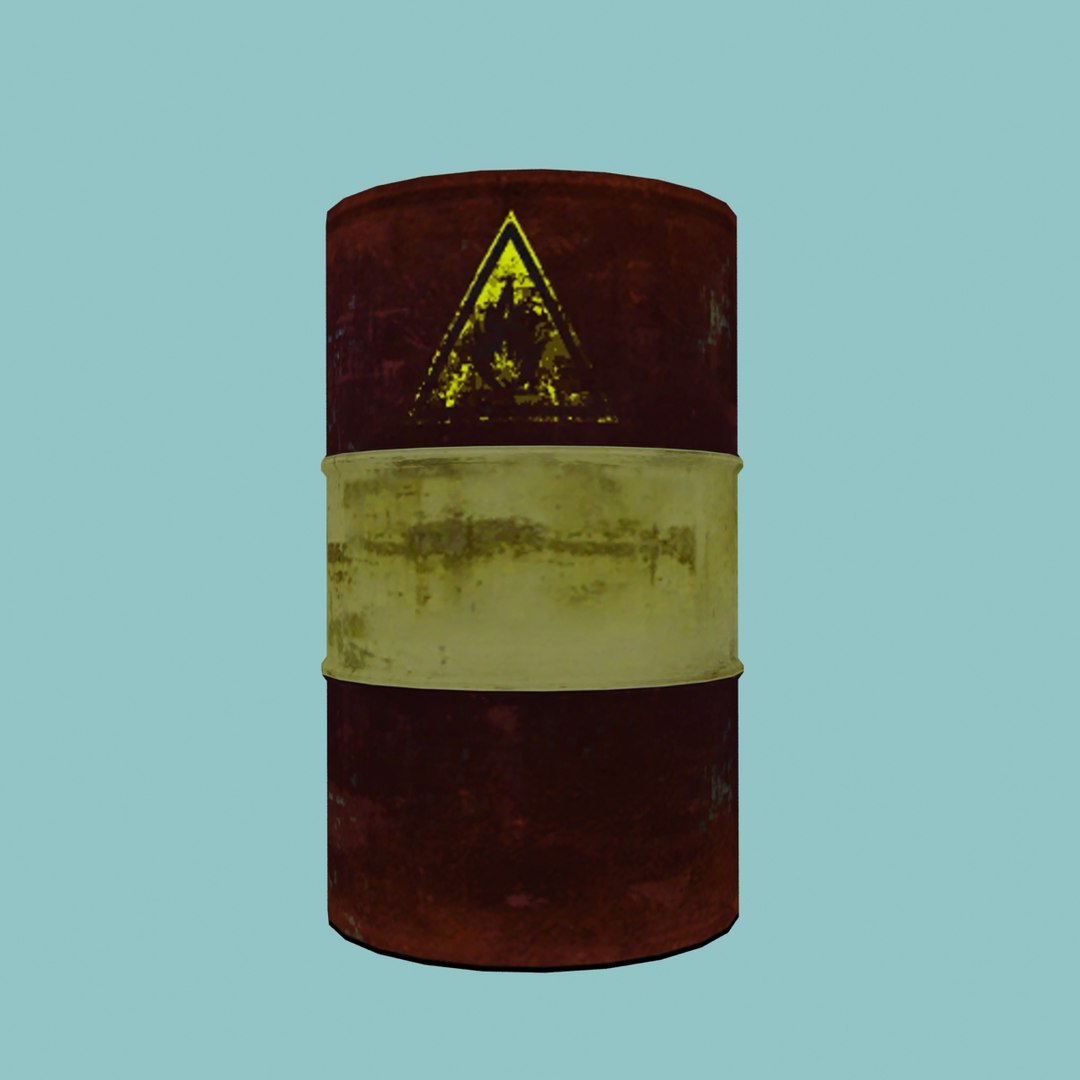 3d Model Rusty Barrel Ready Games