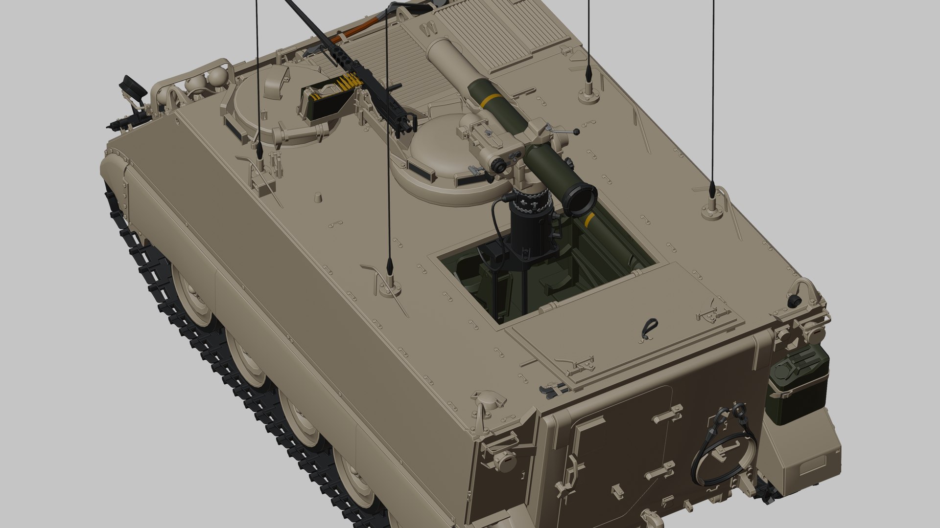 3D M113 American Armored Personnel Carrier TOW - TurboSquid 2332247