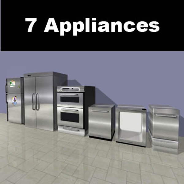 3d model appliance kitchen