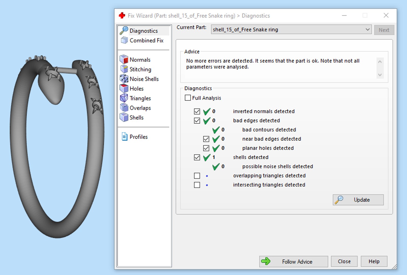 Free 3D Jewelry Snake Ring All Sizes FREE 3D Print Model - TurboSquid ...
