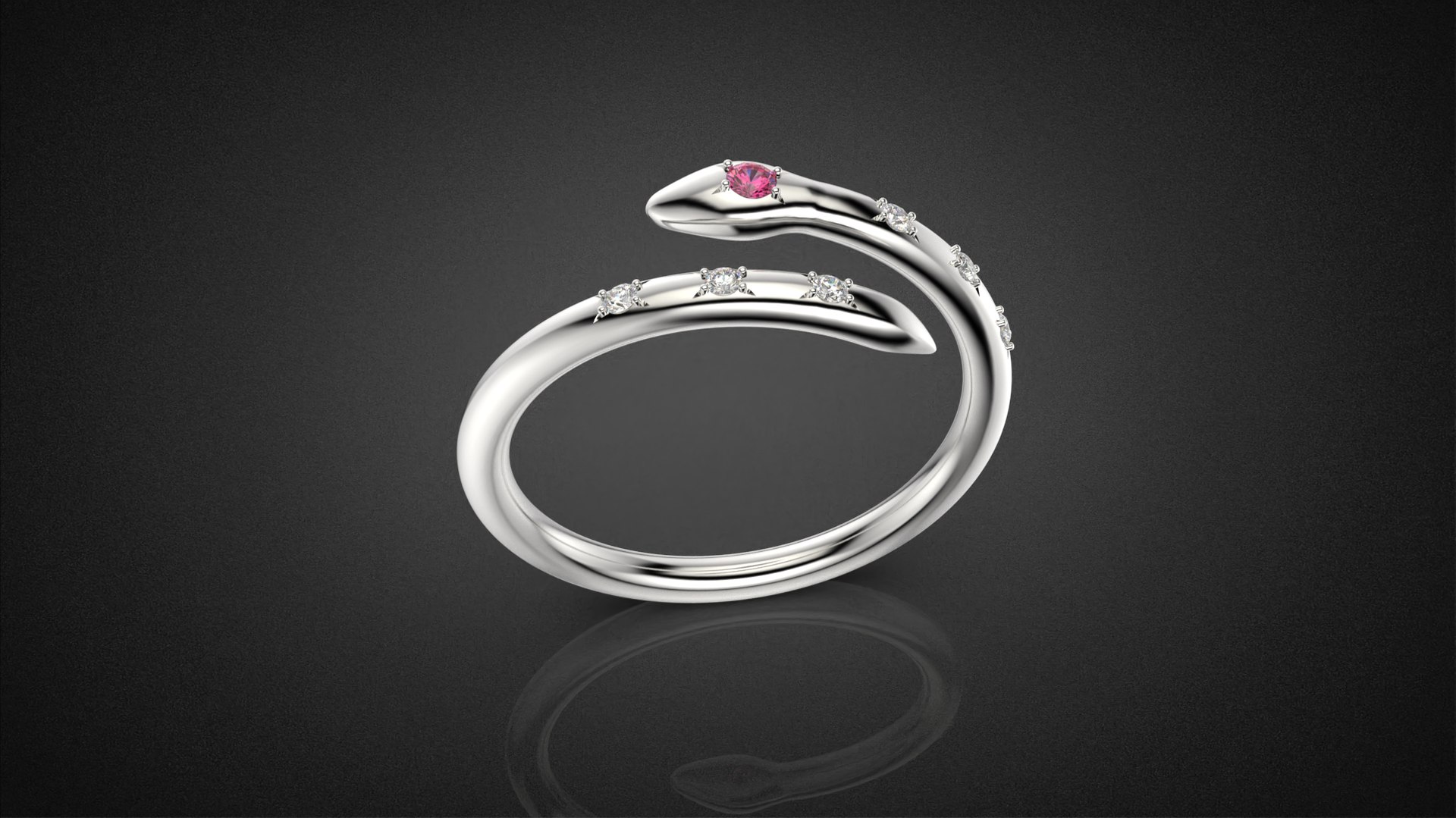 Free 3D Jewelry Snake Ring All Sizes FREE 3D Print Model - TurboSquid ...