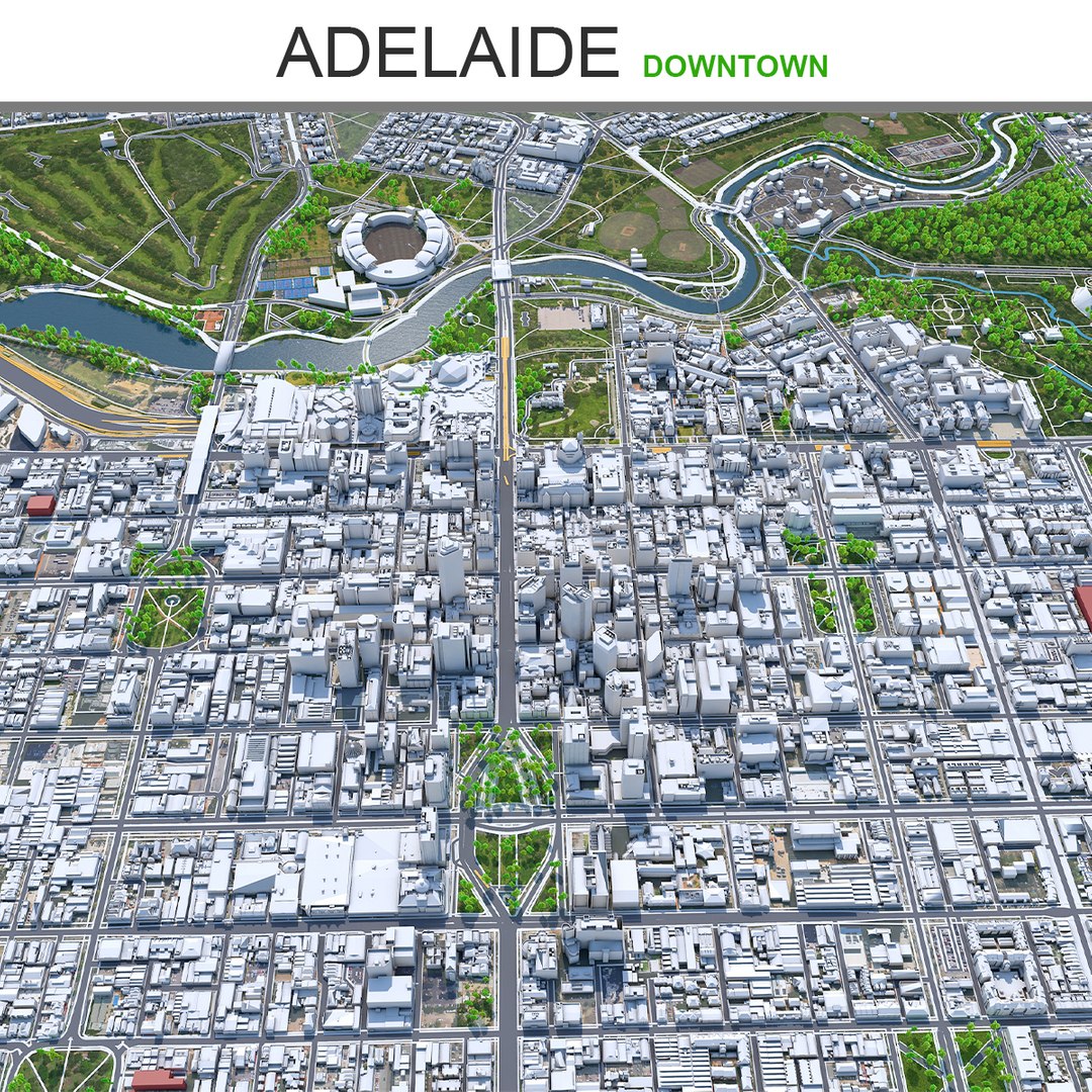 Adelaide Downtown Australia model - TurboSquid 1985949