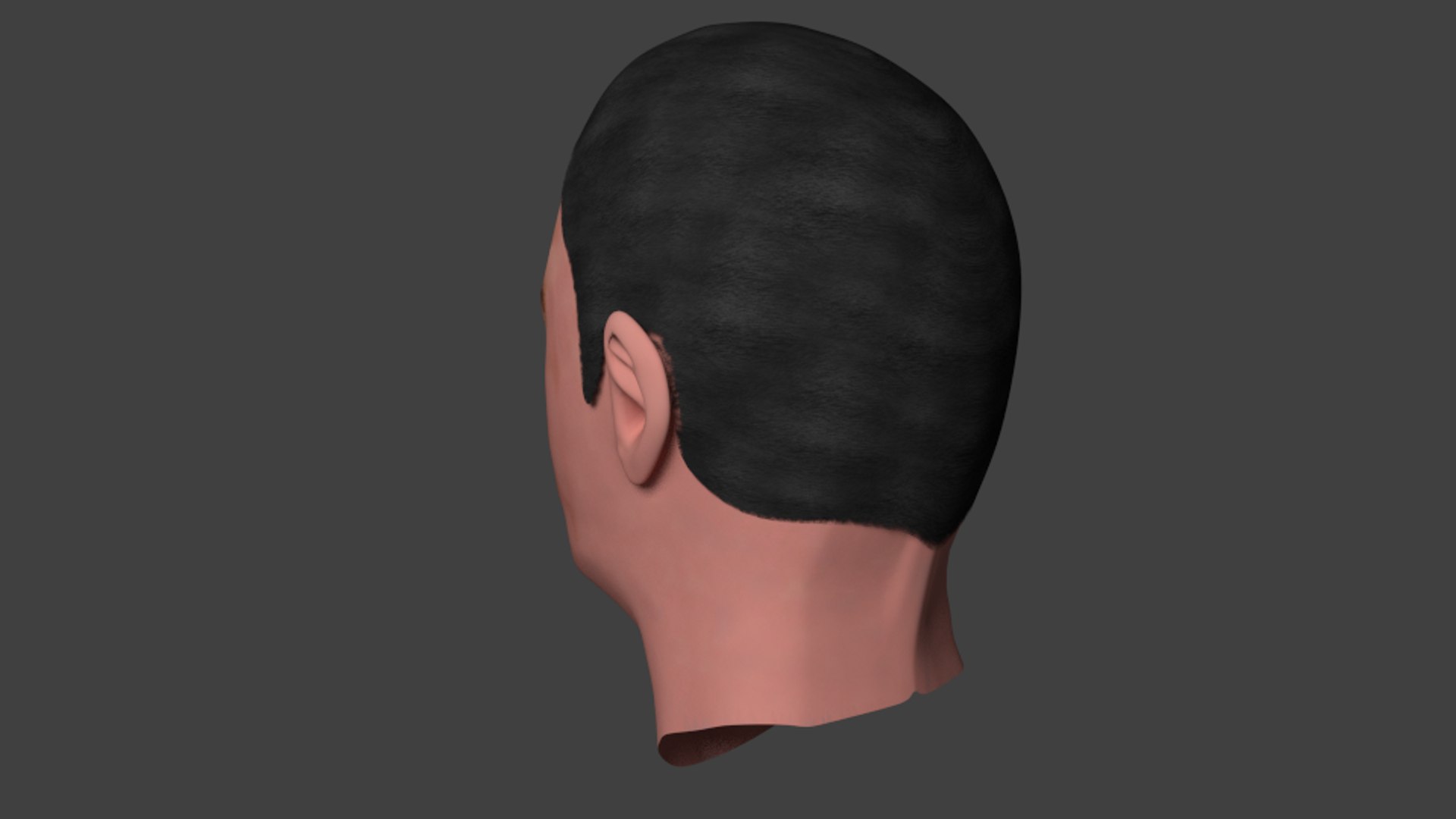 Human Head Male Obj