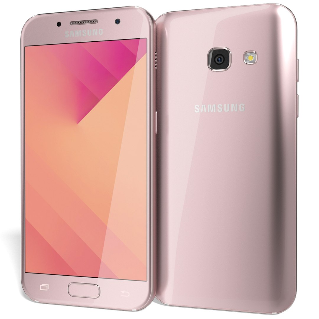 3d Model Realistic Samsung Galaxy A3
