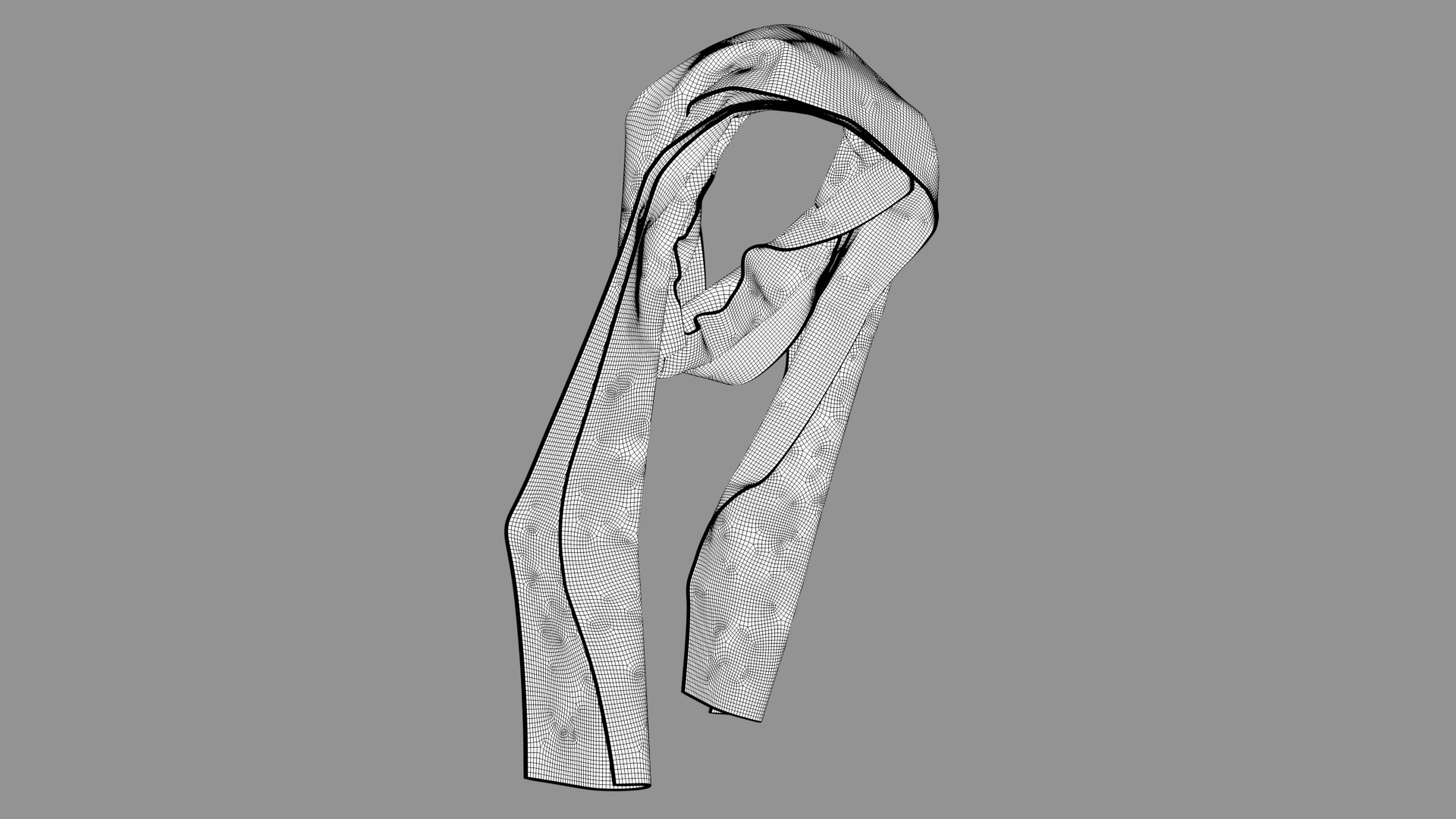 3D Fashion Scarf model - TurboSquid 1974276