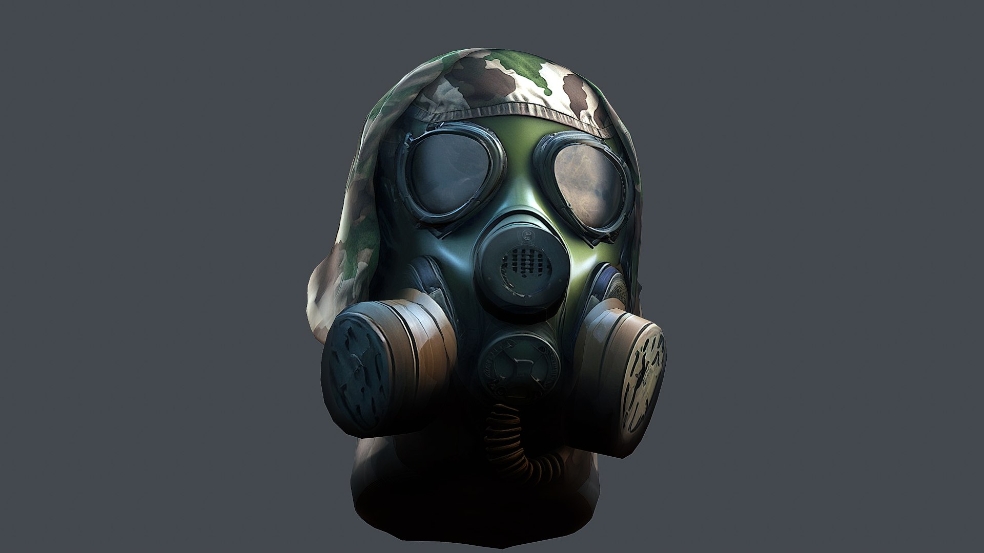 Gas Mask Protection Plastic Black 3D - TurboSquid 2024366