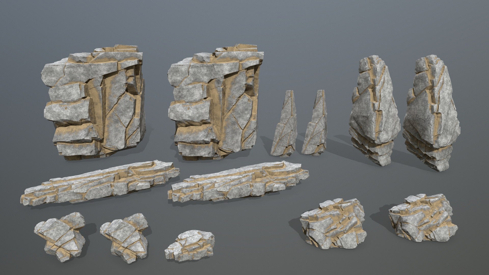 3D desert rocks model - TurboSquid 2072539