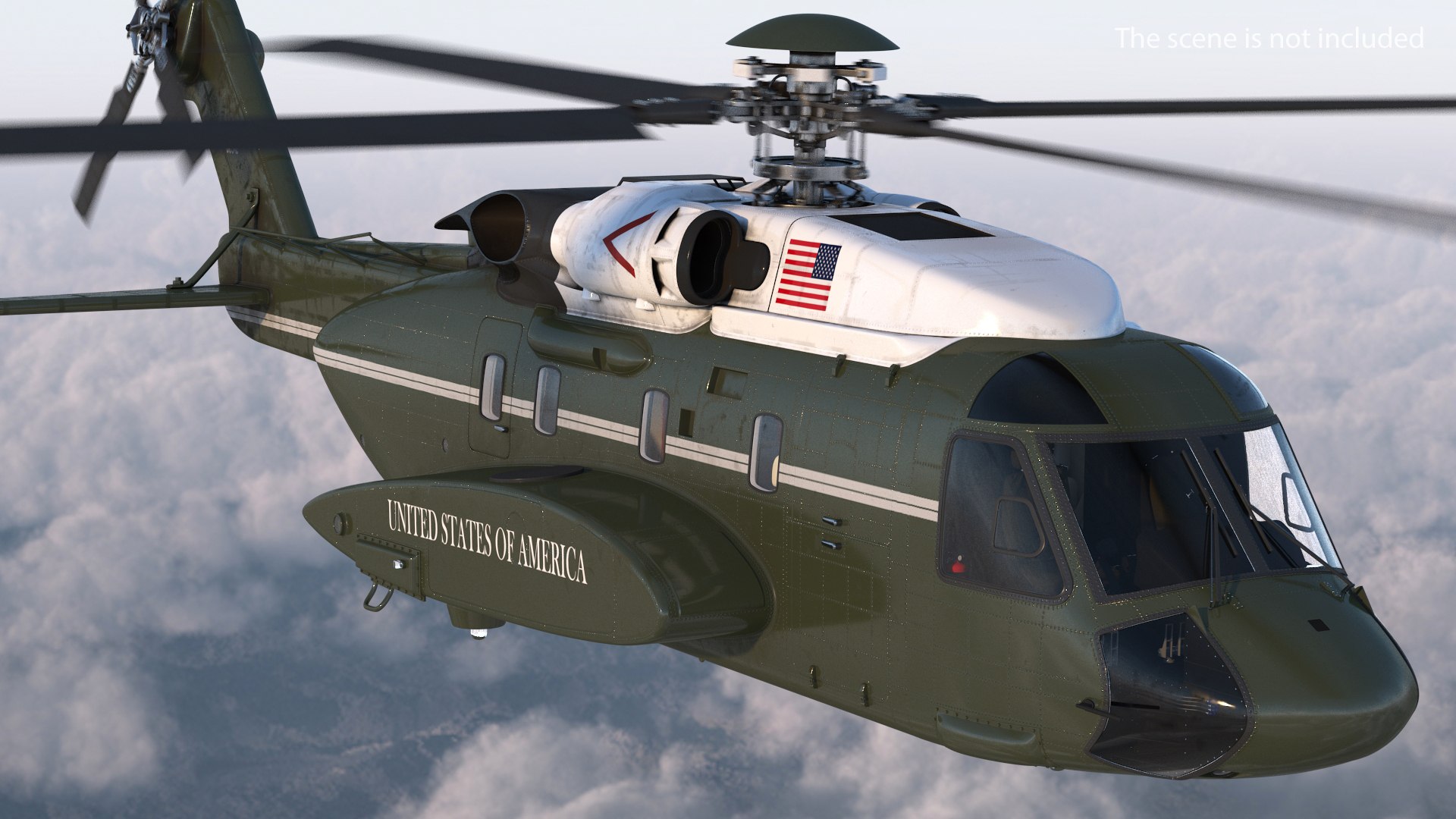 3D sikorsky vh-92 marine rigged - TurboSquid 1495287