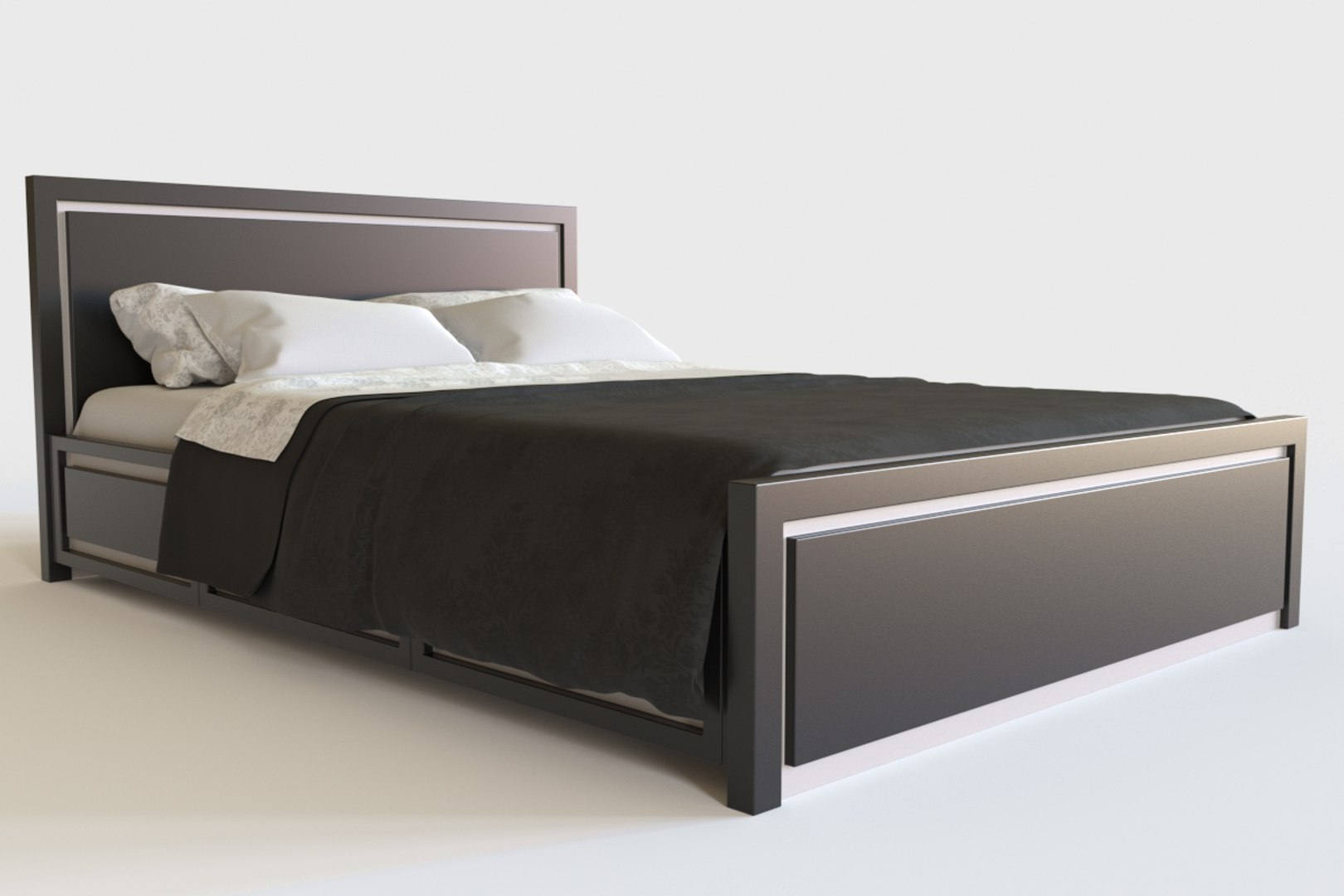 Realistic Bed Interior 3D - TurboSquid 1327607