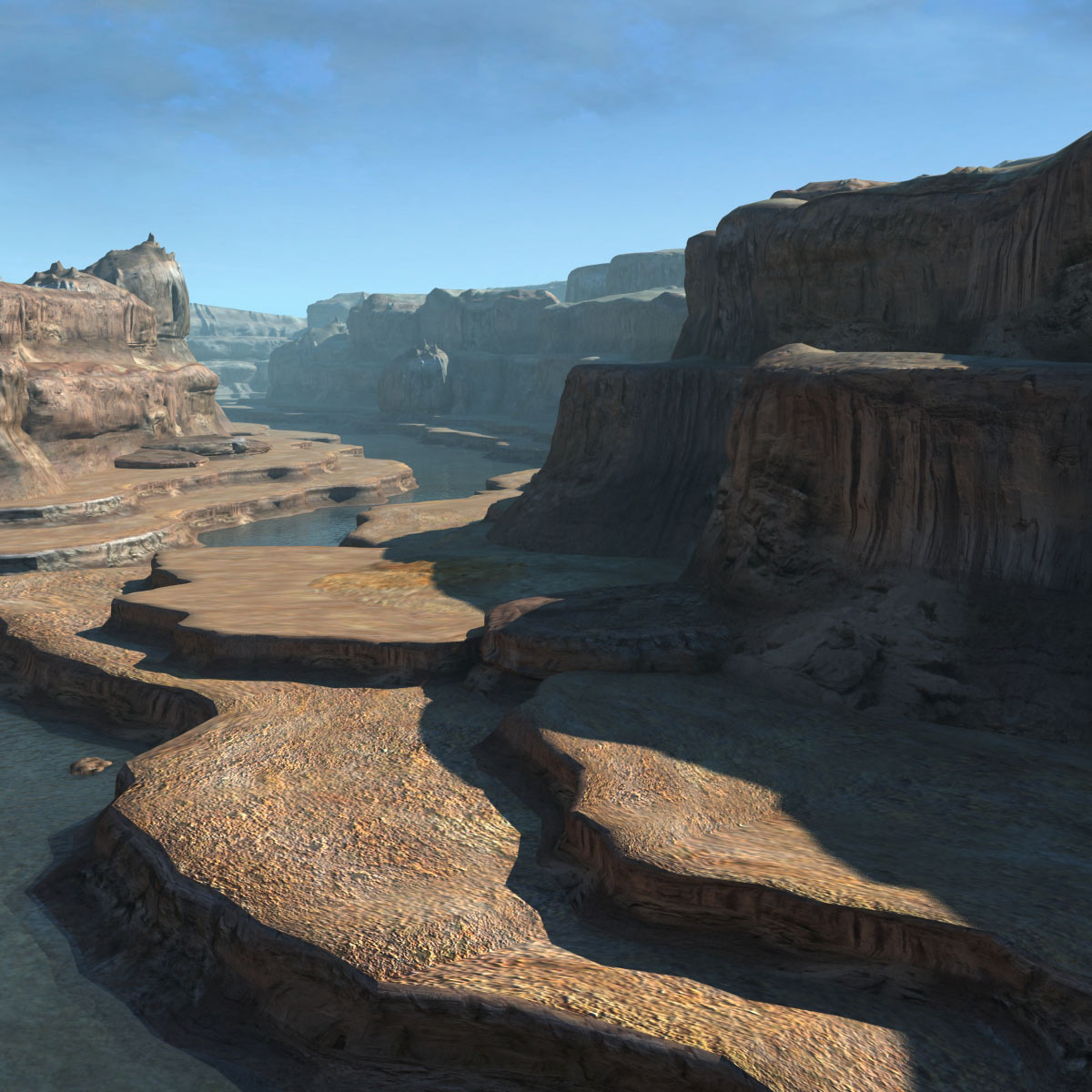 scene landscape terrains 3d model