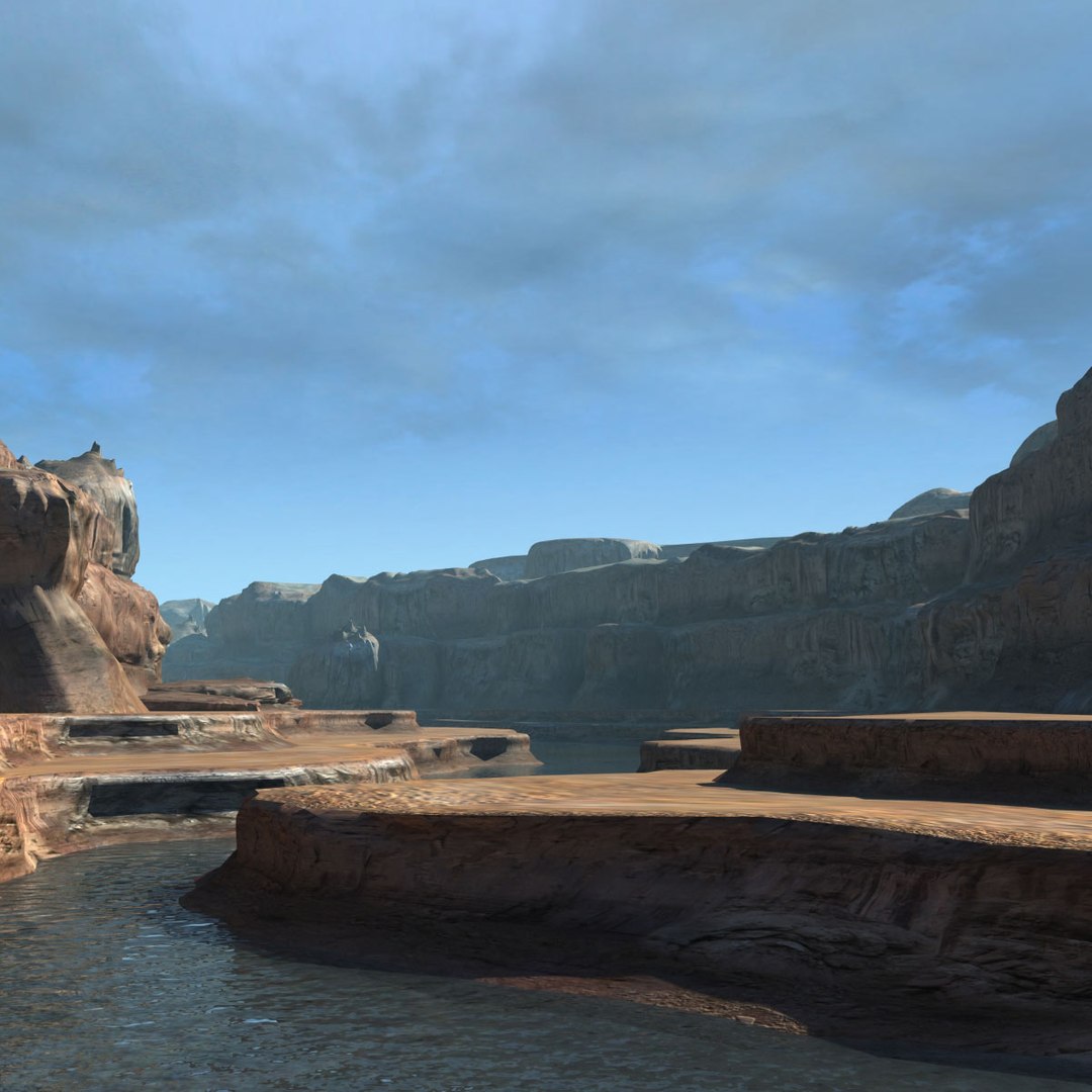 scene landscape terrains 3d model