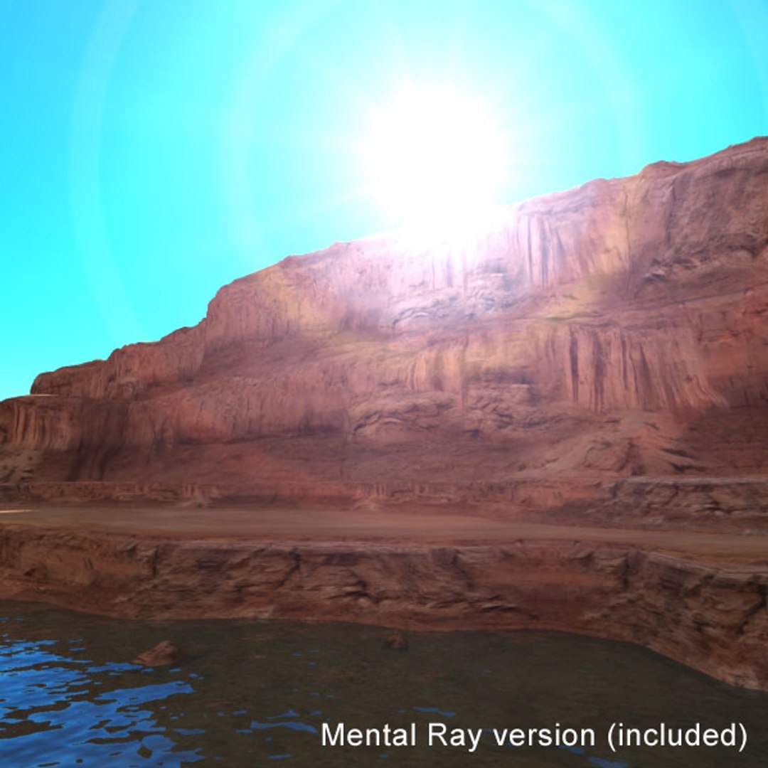 scene landscape terrains 3d model