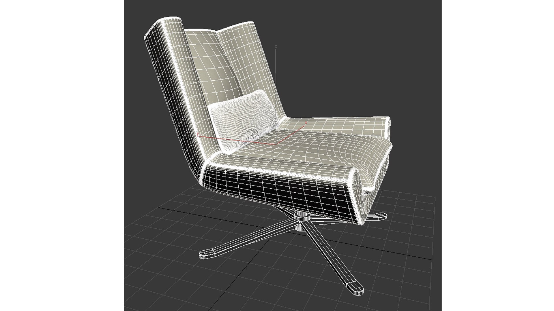 3D Luke Chair American Leather - TurboSquid 2137041
