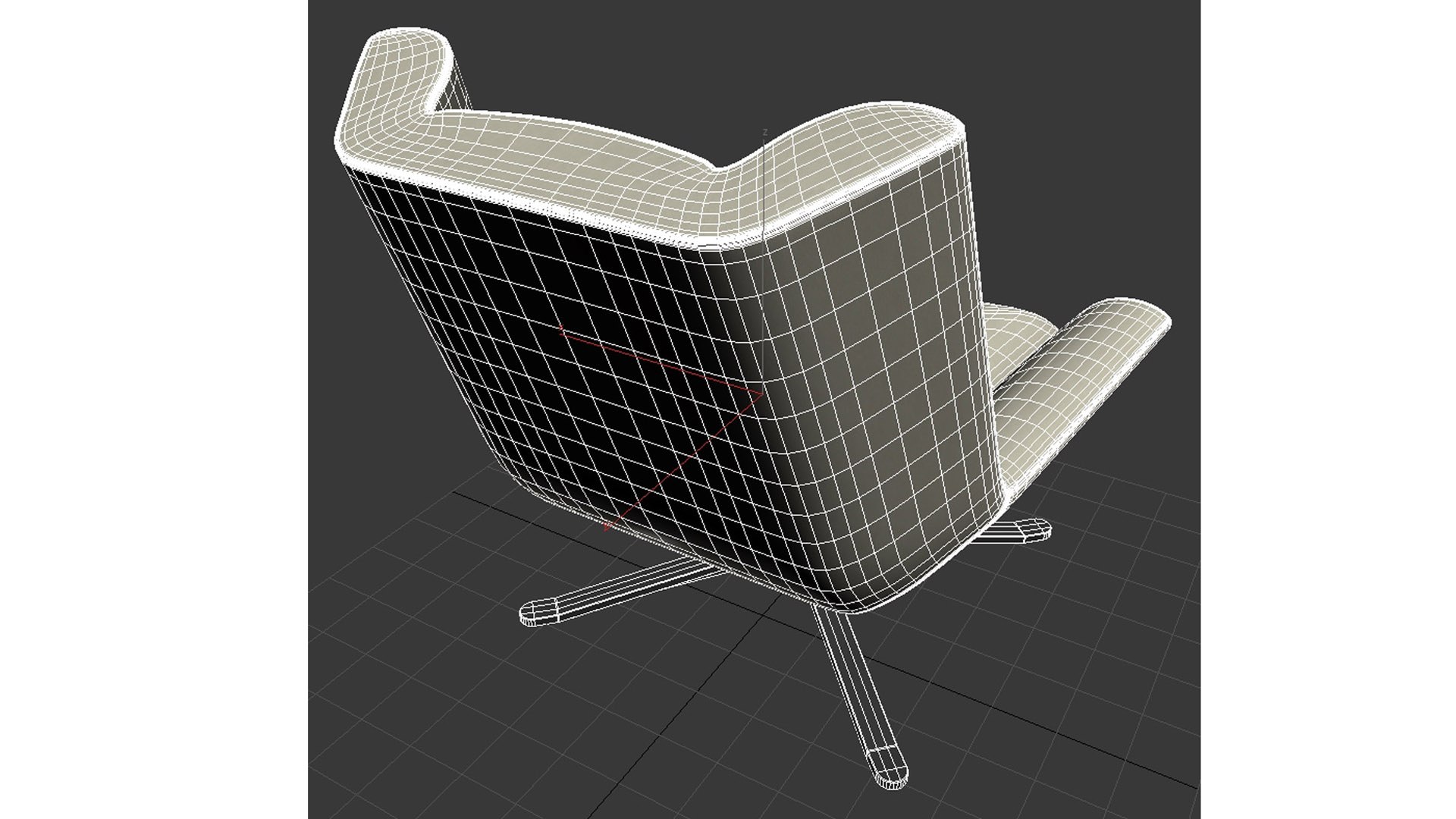 3D Luke Chair American Leather - TurboSquid 2137041