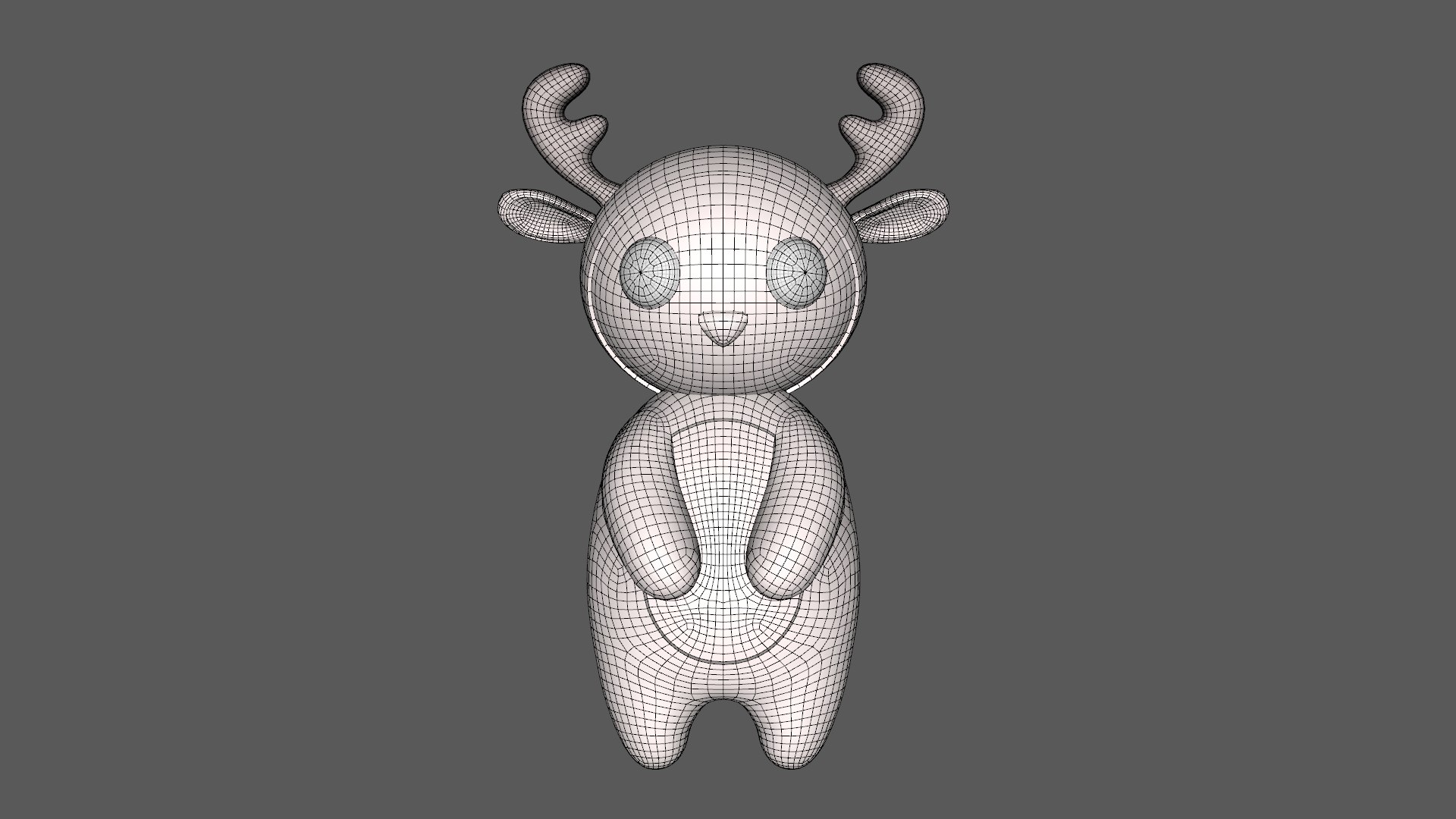 3D Cute Reindeer Low-poly 3D Model Model - TurboSquid 2330857