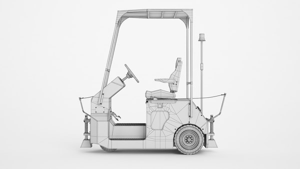 3D Electric Industrial Tugger 01 model - TurboSquid 1732523