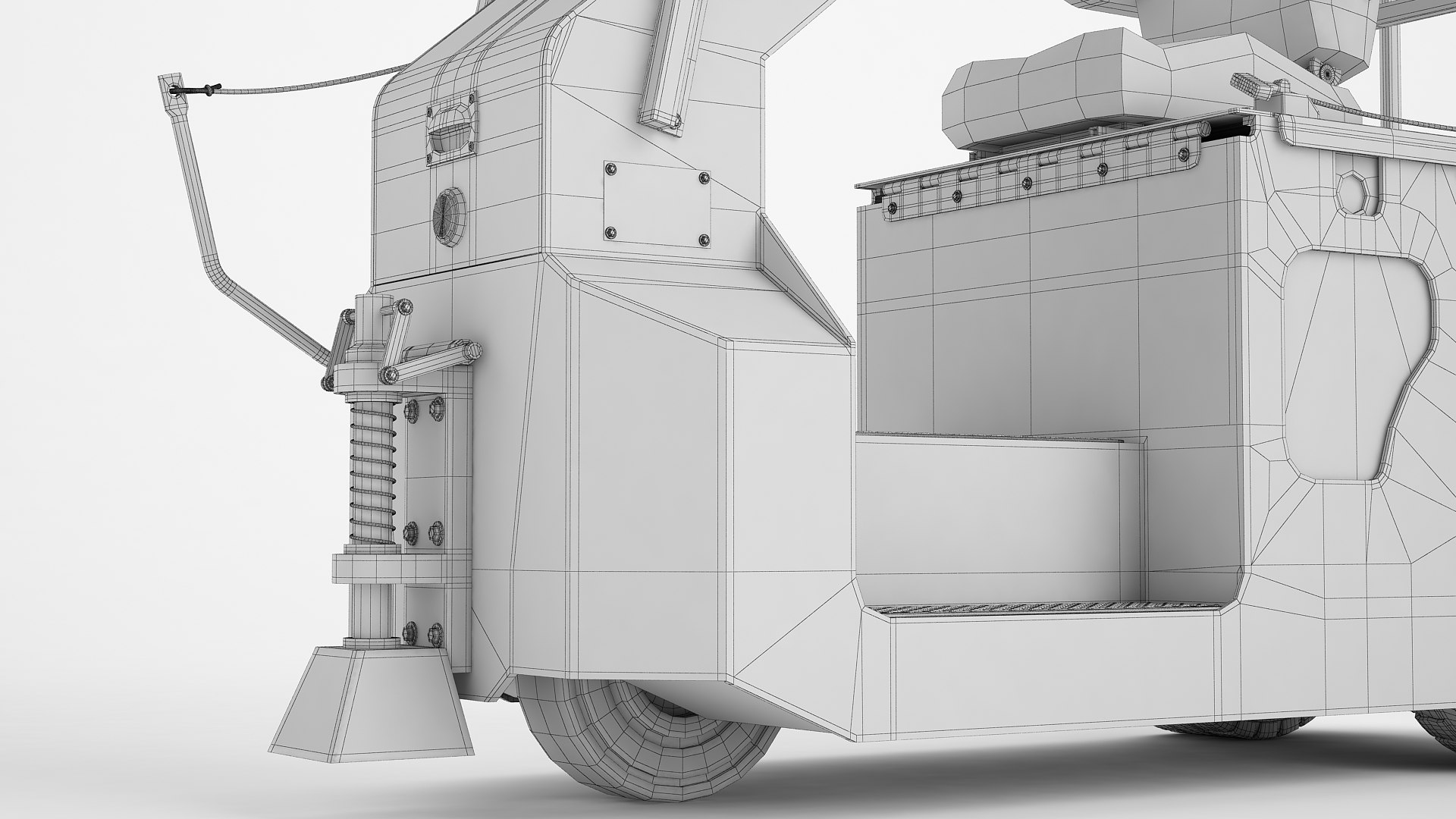 3D Electric Industrial Tugger 01 Model - TurboSquid 1732523