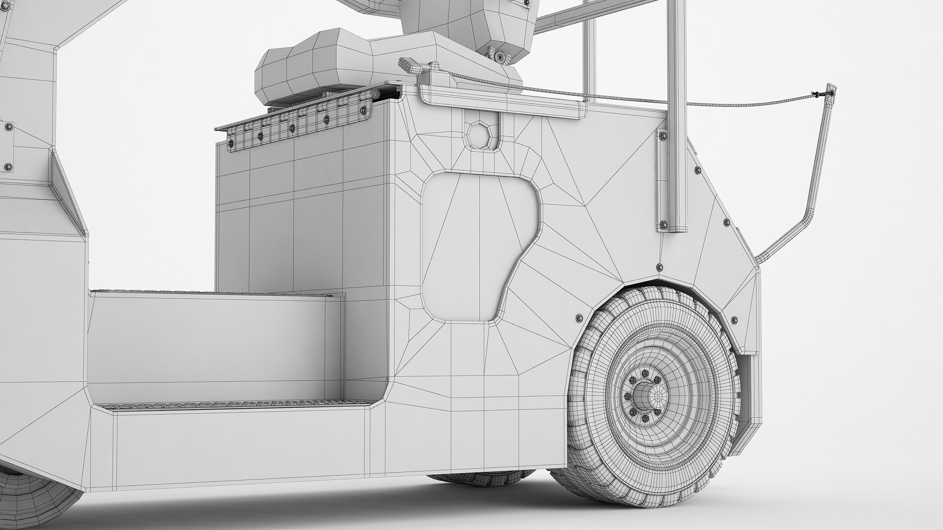 3D Electric Industrial Tugger 01 Model - TurboSquid 1732523