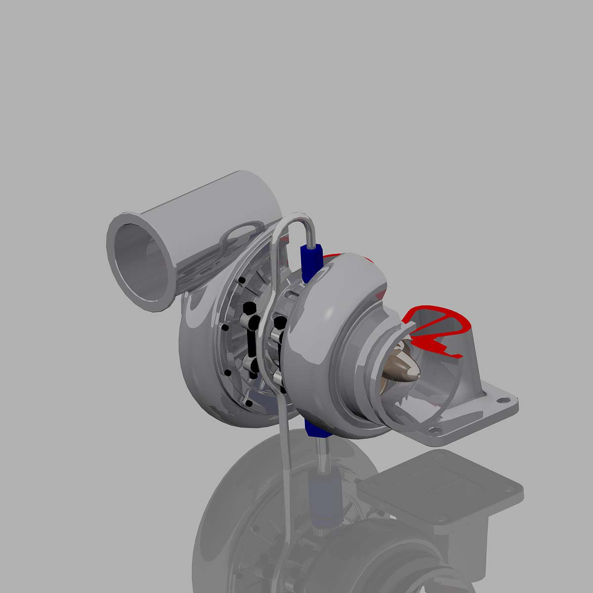 turbocharger 3d model