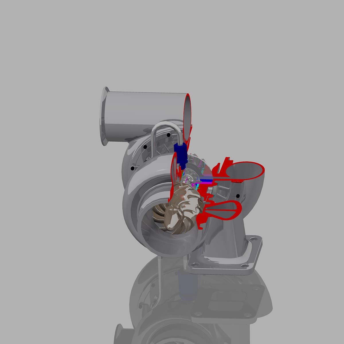 turbocharger 3d model
