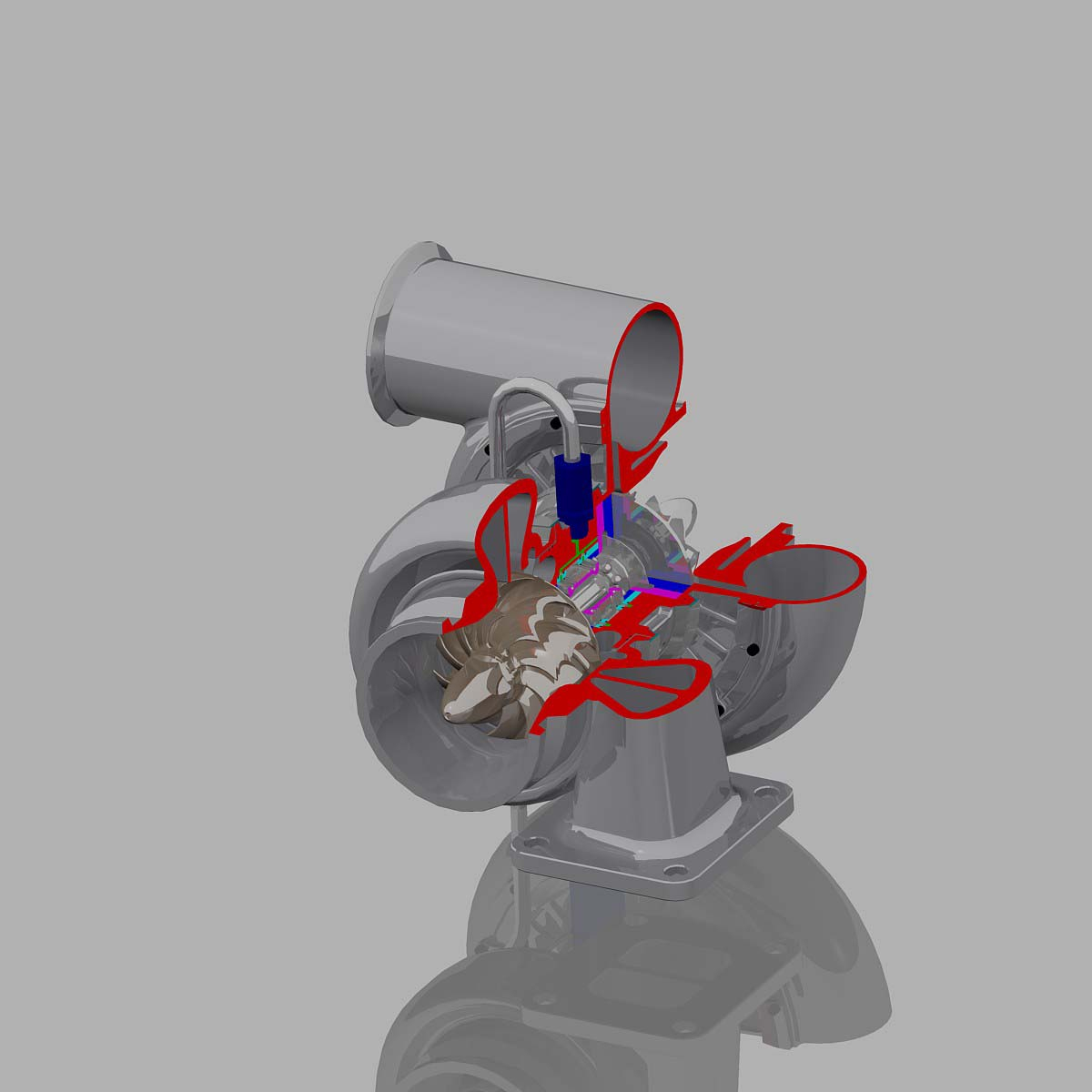 turbocharger 3d model