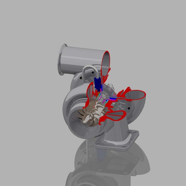 turbocharger 3d model
