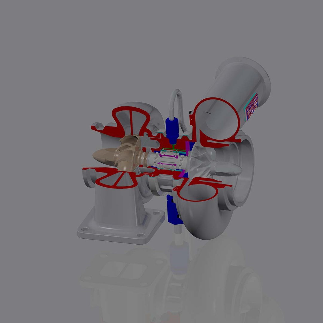 turbocharger 3d model